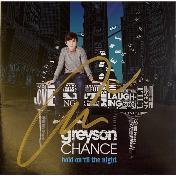 Autograph Greyson Chance Signed album card