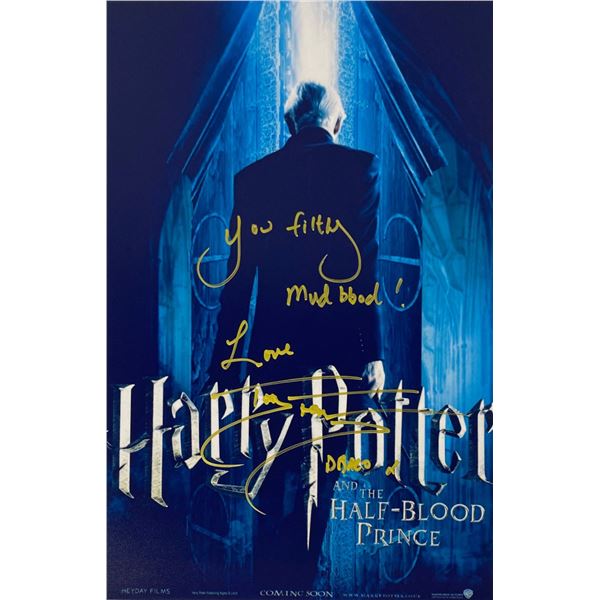 Autograph Signed Harry Potter Tom Felton Photo