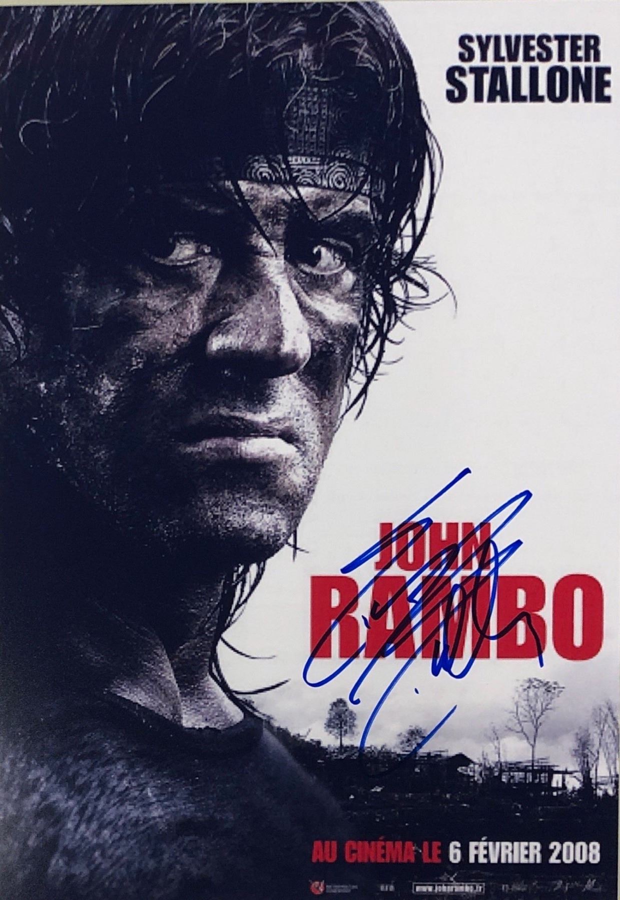 Sylvester Stallone Autograph Signed Rambo Photo