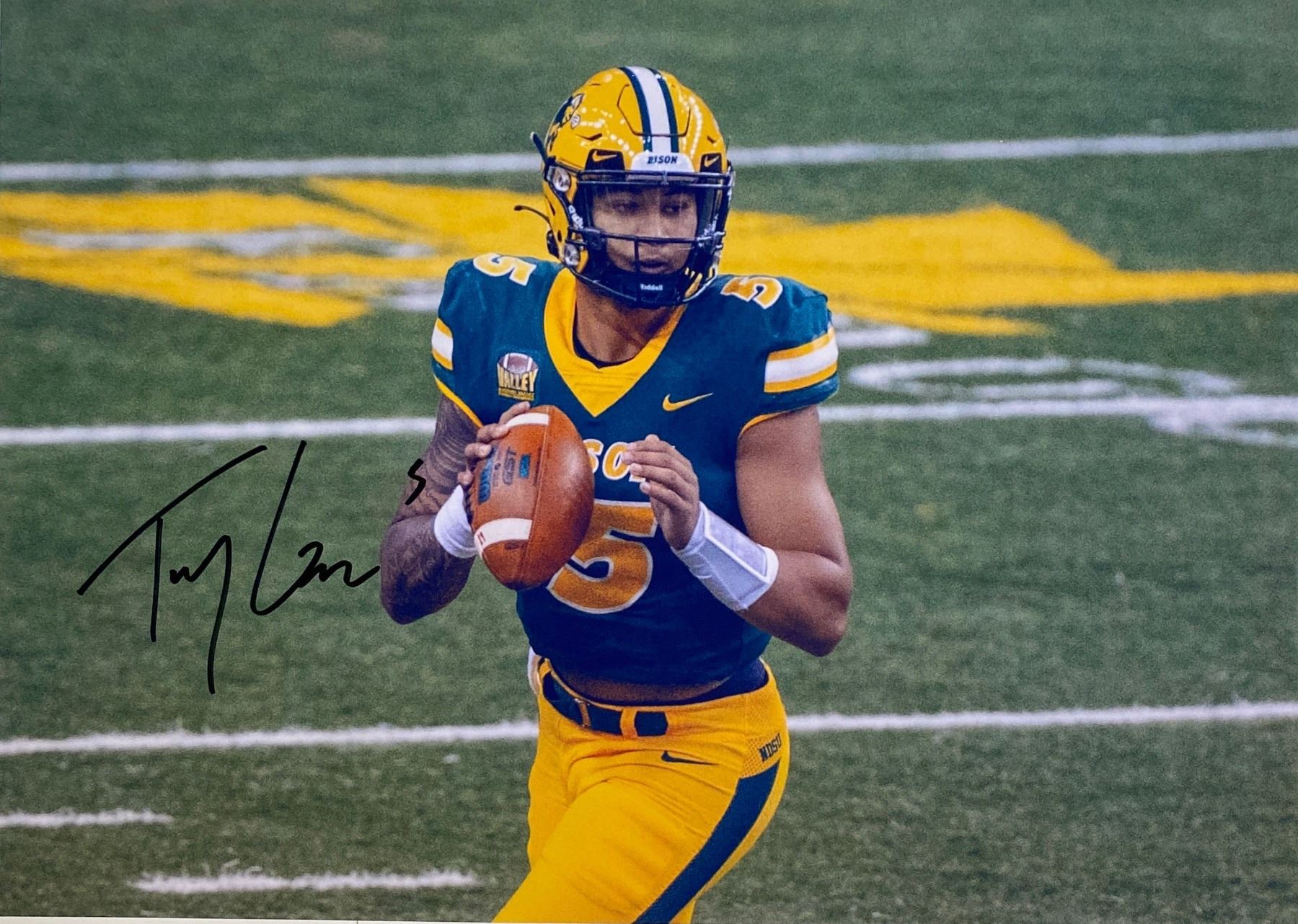 Autograph Signed Trey Lance Photo