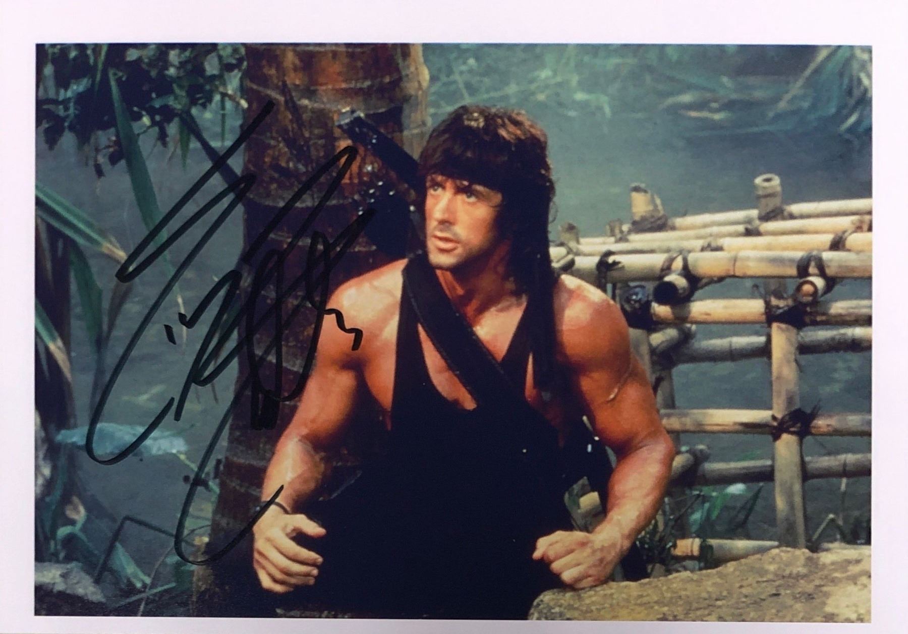 Sylvester Stallone Autograph Signed Rambo Photo