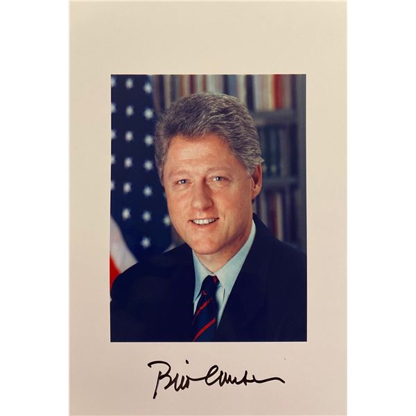 Autograph Signed Bill Clinton Photo