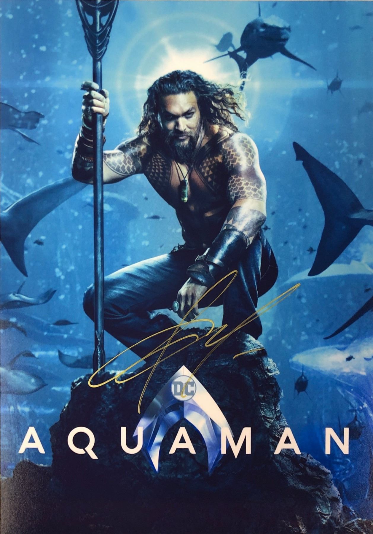Aquaman Jason Momoa Signed Photo