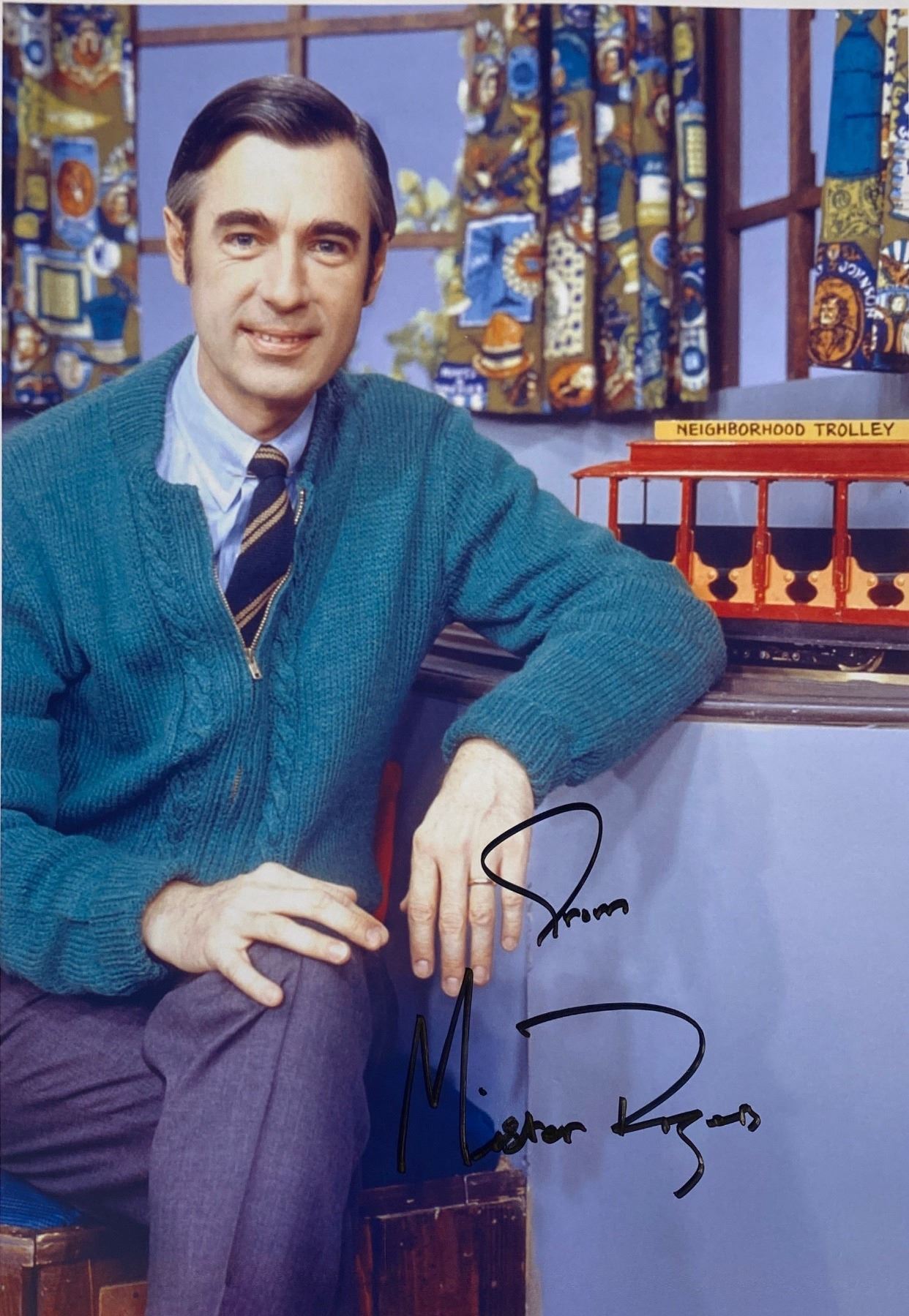 Autograph Signed Fred Rogers Photo