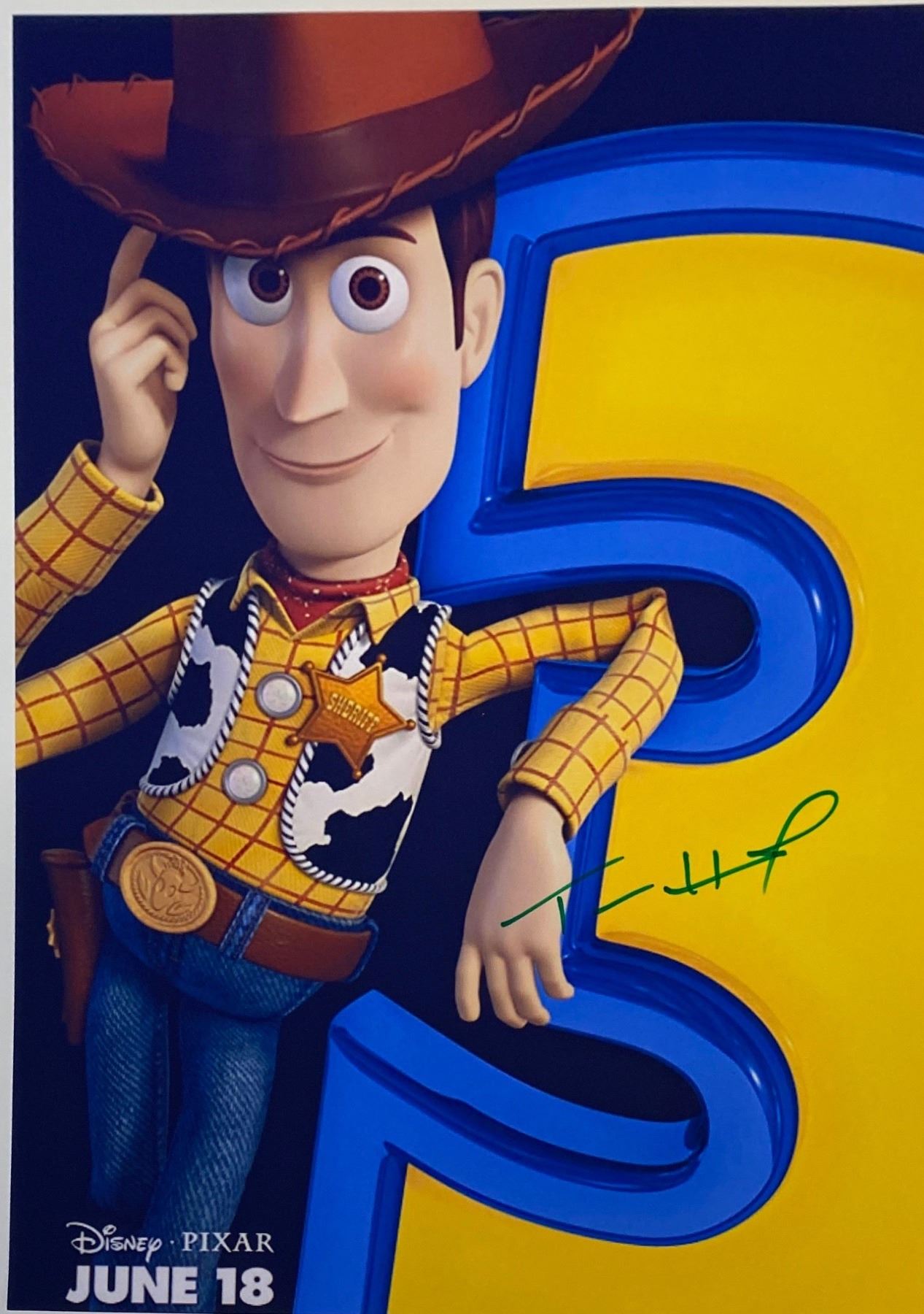 Autograph Signed Toy Story 3 Tom Hanks Photo