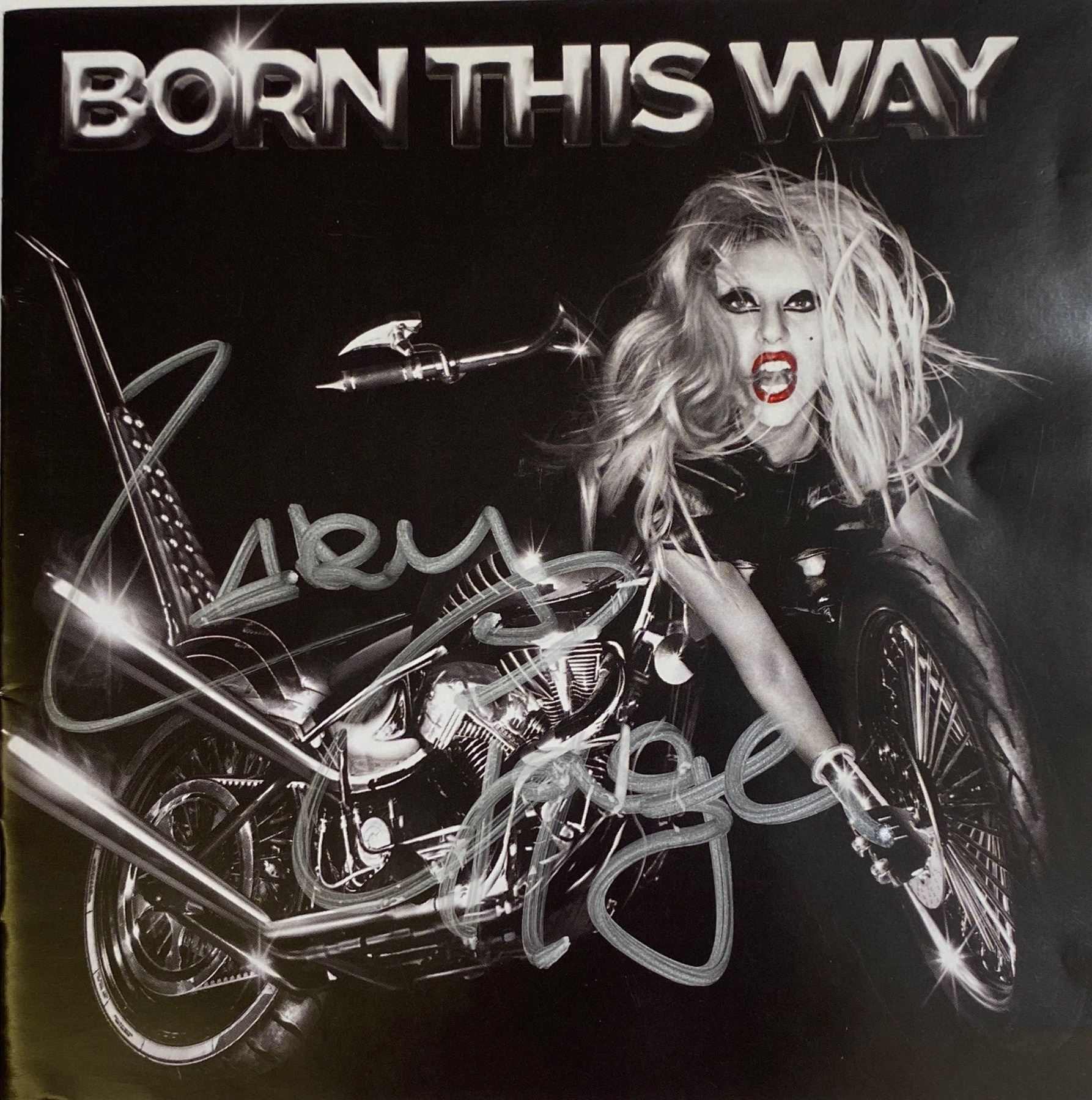 Autograph Lady Gaga Signed card