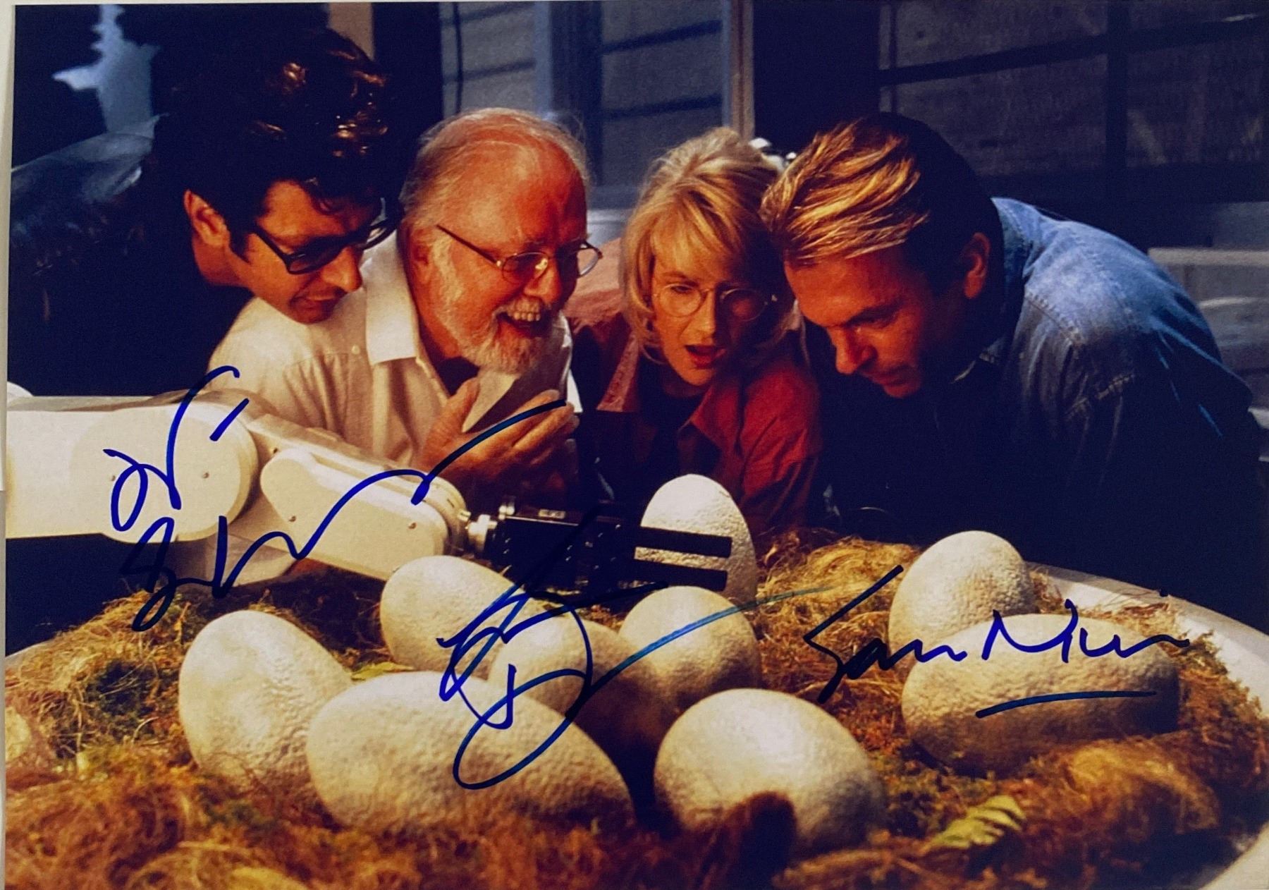 Autograph Signed Jurassic Park Sam Neill Photo