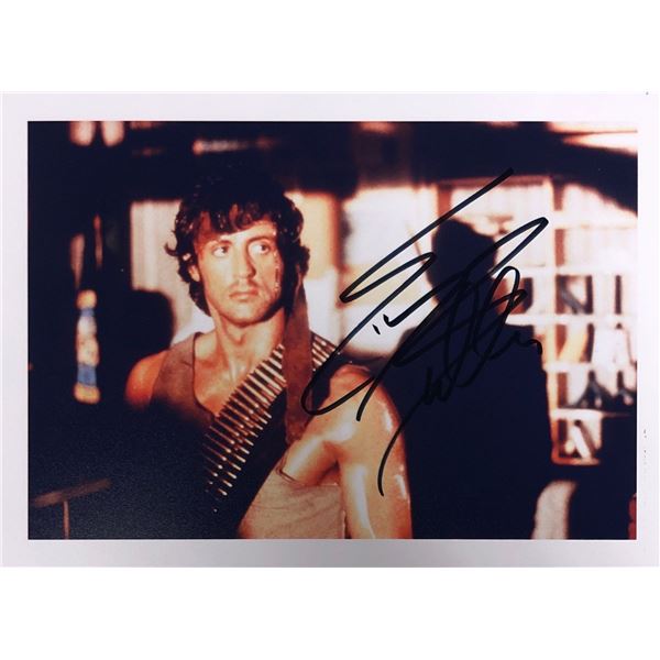 Sylvester Stallone Autograph Signed Rambo Photo