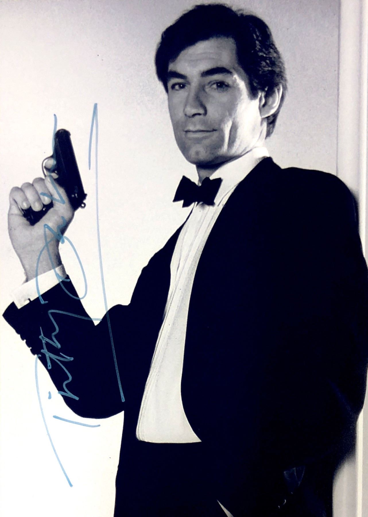 Timothy Dalton Autograph Signed James Bond 007 Photo