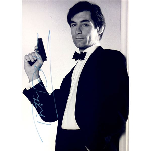 Timothy Dalton Autograph Signed James Bond 007 Photo