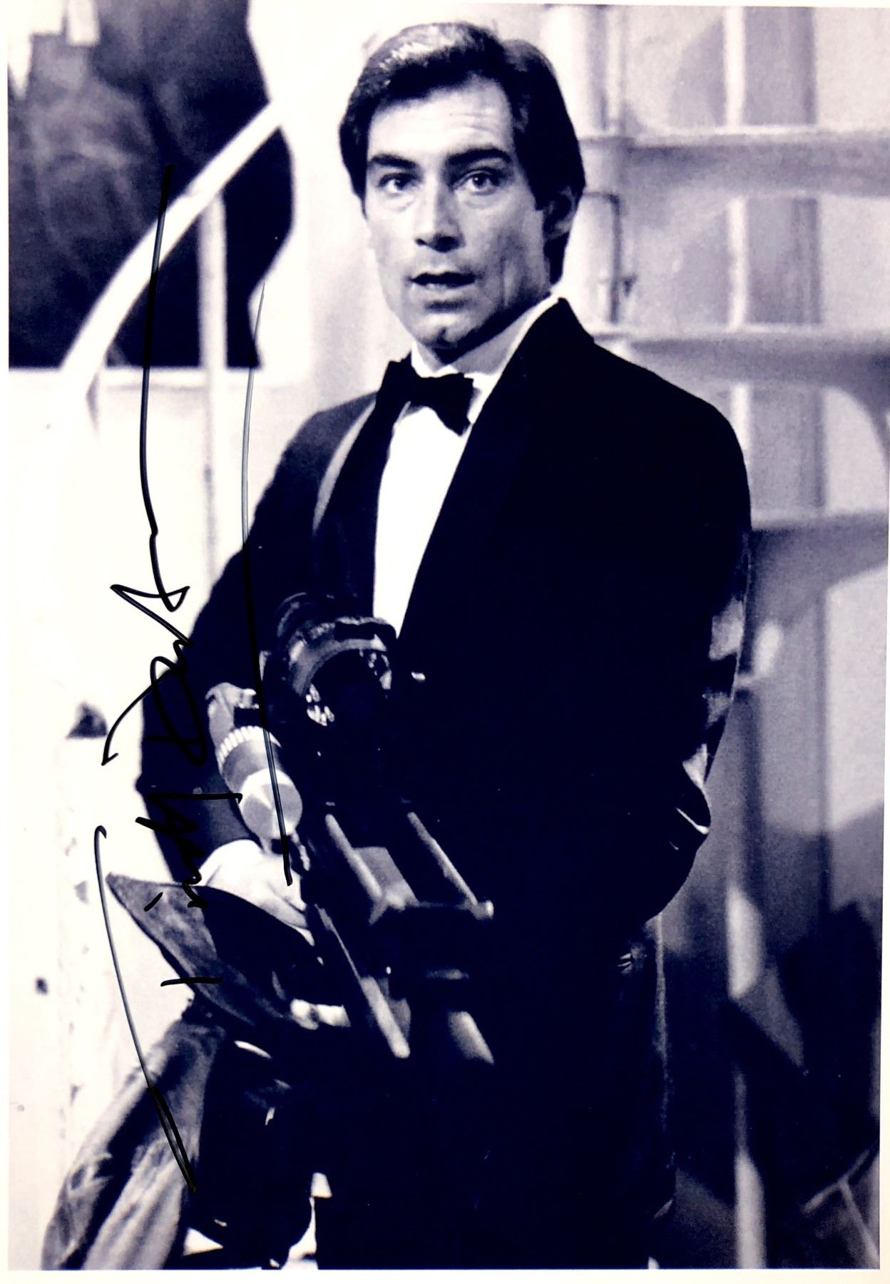 Timothy Dalton Autograph Signed James Bond 007 Photo