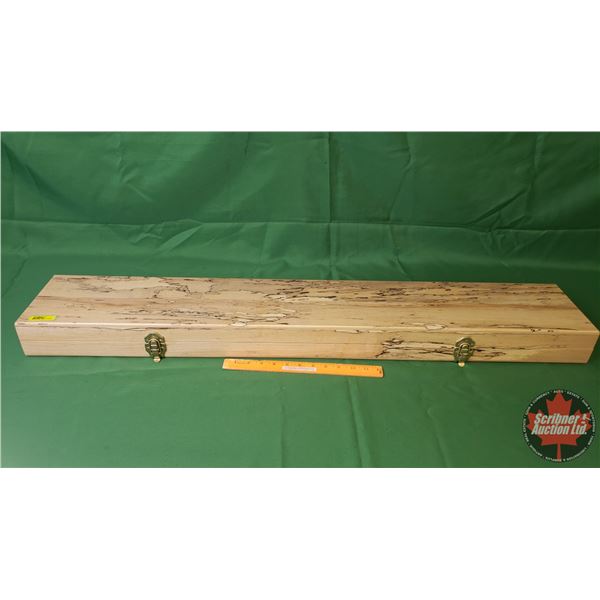 Wooden Gun Case 3 1 4 H X 44 W X 7 D SEE PICS Wooden Gun Case 3 1 4 H X 44 W X 7 D SEE PICS