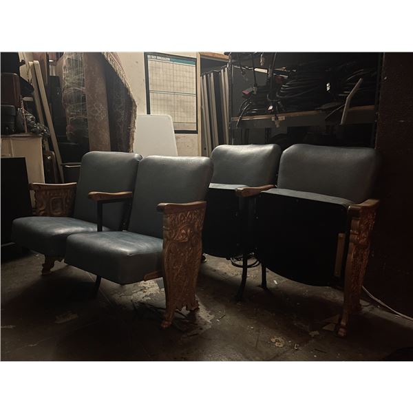 Vintage Theatre Chairs Mcclain Auctions Hawaii