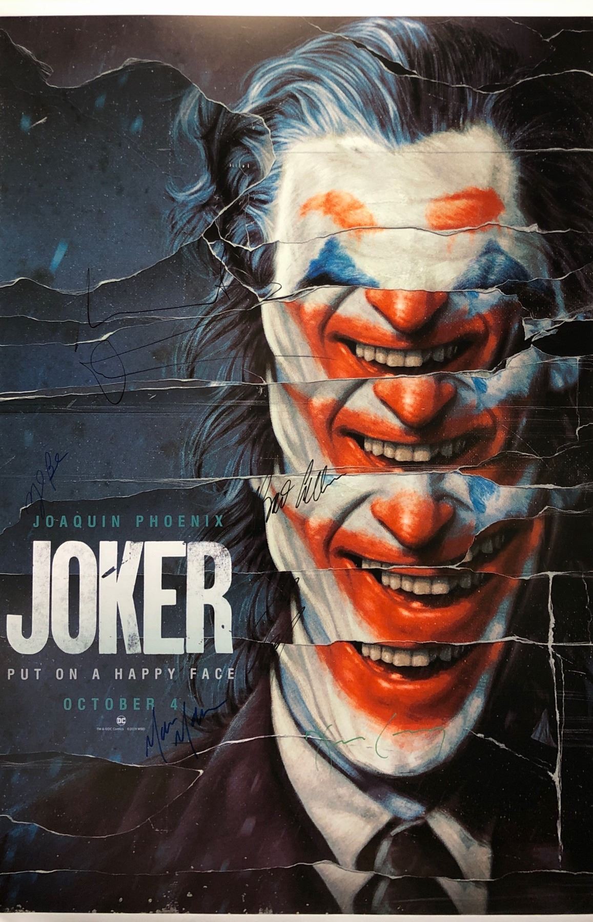 Joker 2019 Poster Joaquin Phoenix Autographed Signed