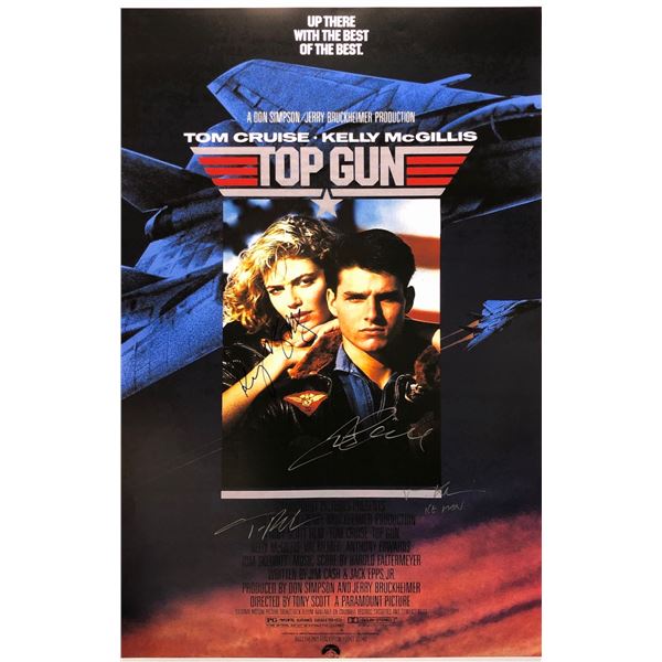Top Gun Poster Tom Cruise Autographed Signed