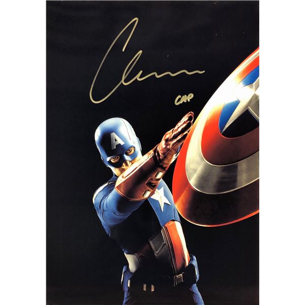 Avenger Photo Chris Evans Autographed Signed