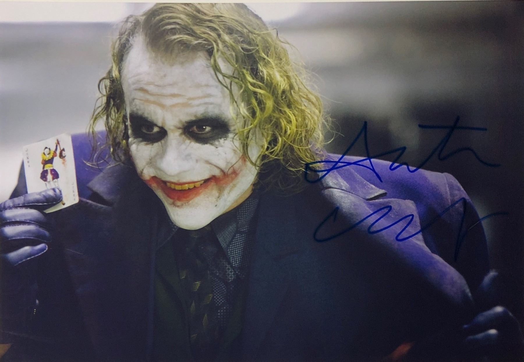 Joker Photo Heath Ledger Autographed Signed