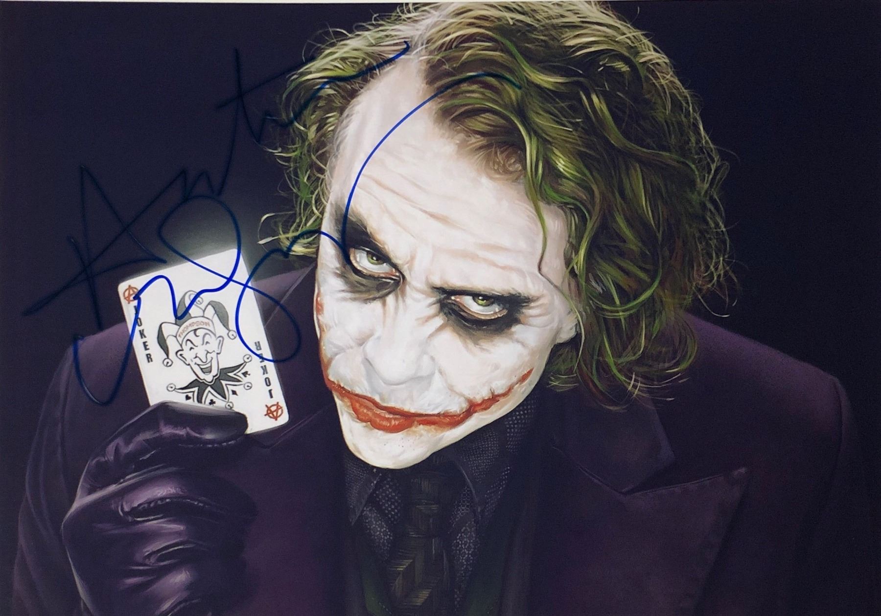 Joker Photo Heath Ledger Autographed Signed