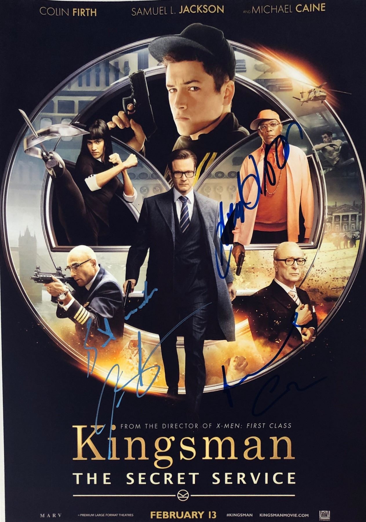 Kingsman 1 Photo Michael Caine Autographed Signed