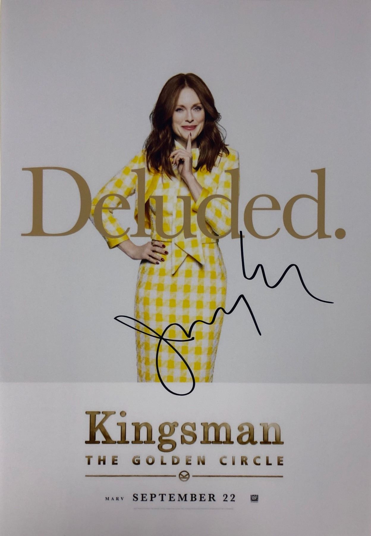 Kingsman 2 Photo Julianne Moore Autographed Signed