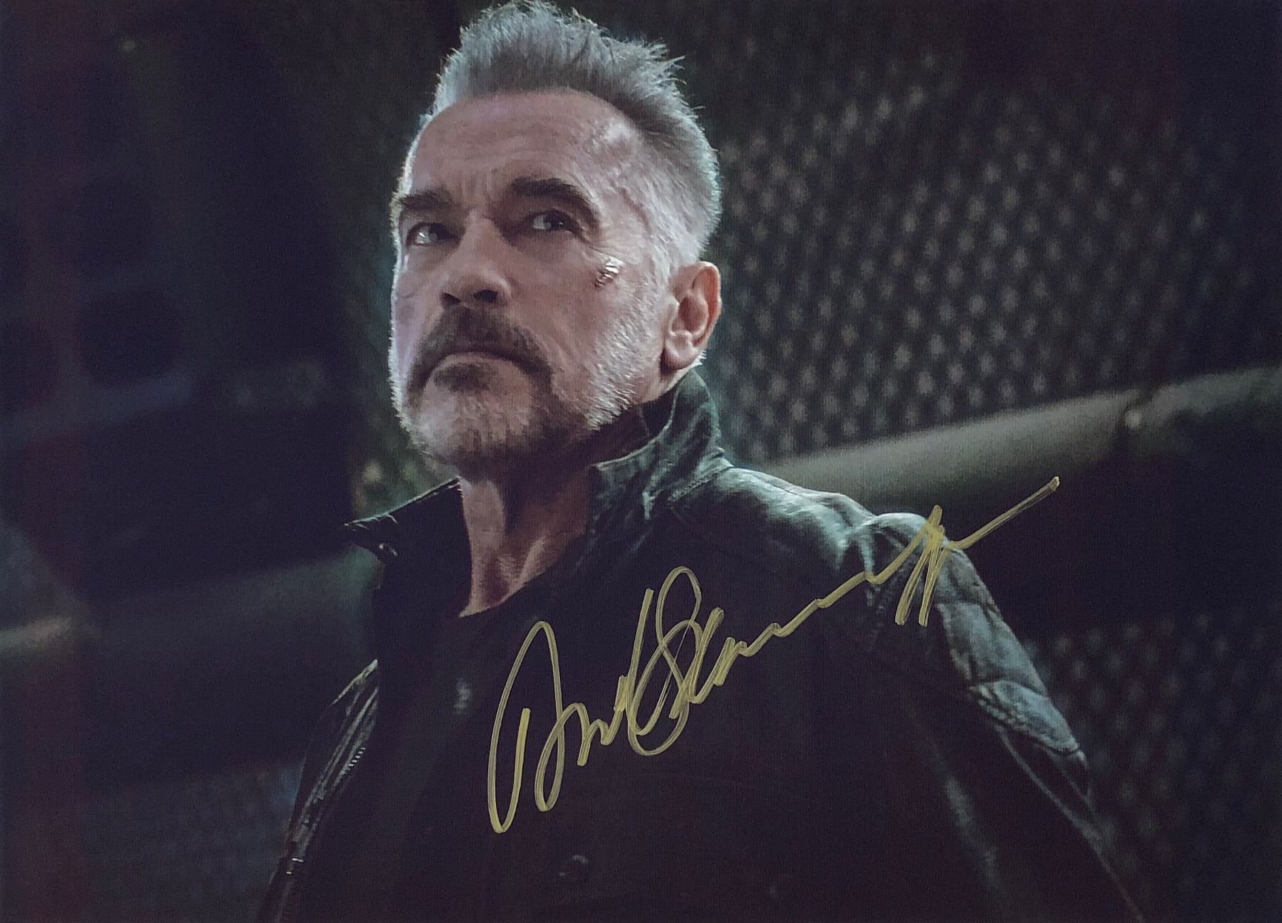 Terminator Dark Fate Photo Arnold Schwarzenegger Autographed Signed