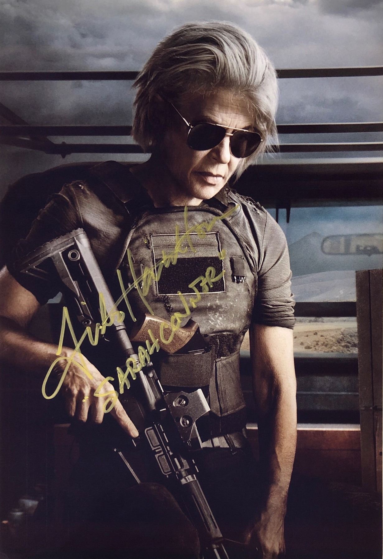 Terminator Dark Fate Photo Linda Hamilton Autographed Signed