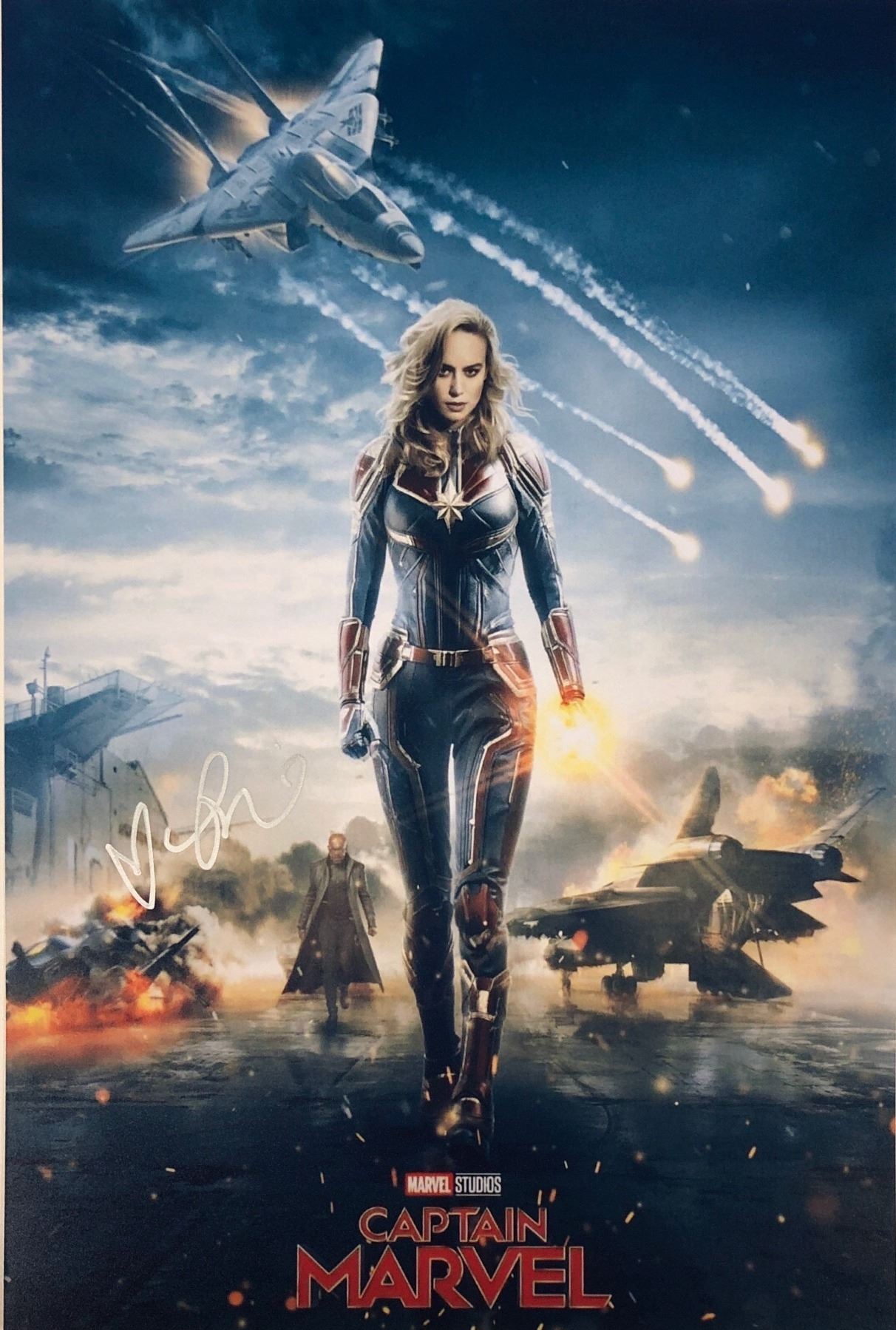 Captain Marvel Brie Larson Photo Autographed Signed
