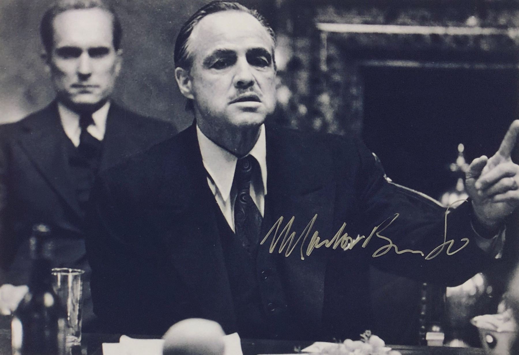 Godfather Photo Marlon Brando Autographed Signed