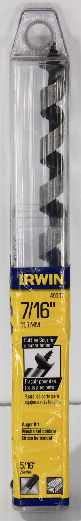 NEW IRWIN 7/16" AUGER BIT