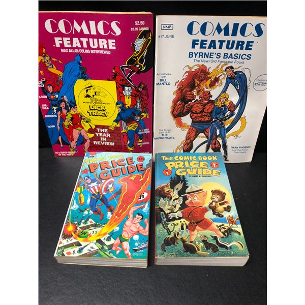 COMICS FEATURE THE COMIC BOOK PRICE GUIDE BOOK LOT comics-feature-the-comic-book-price-guide-book-lot
