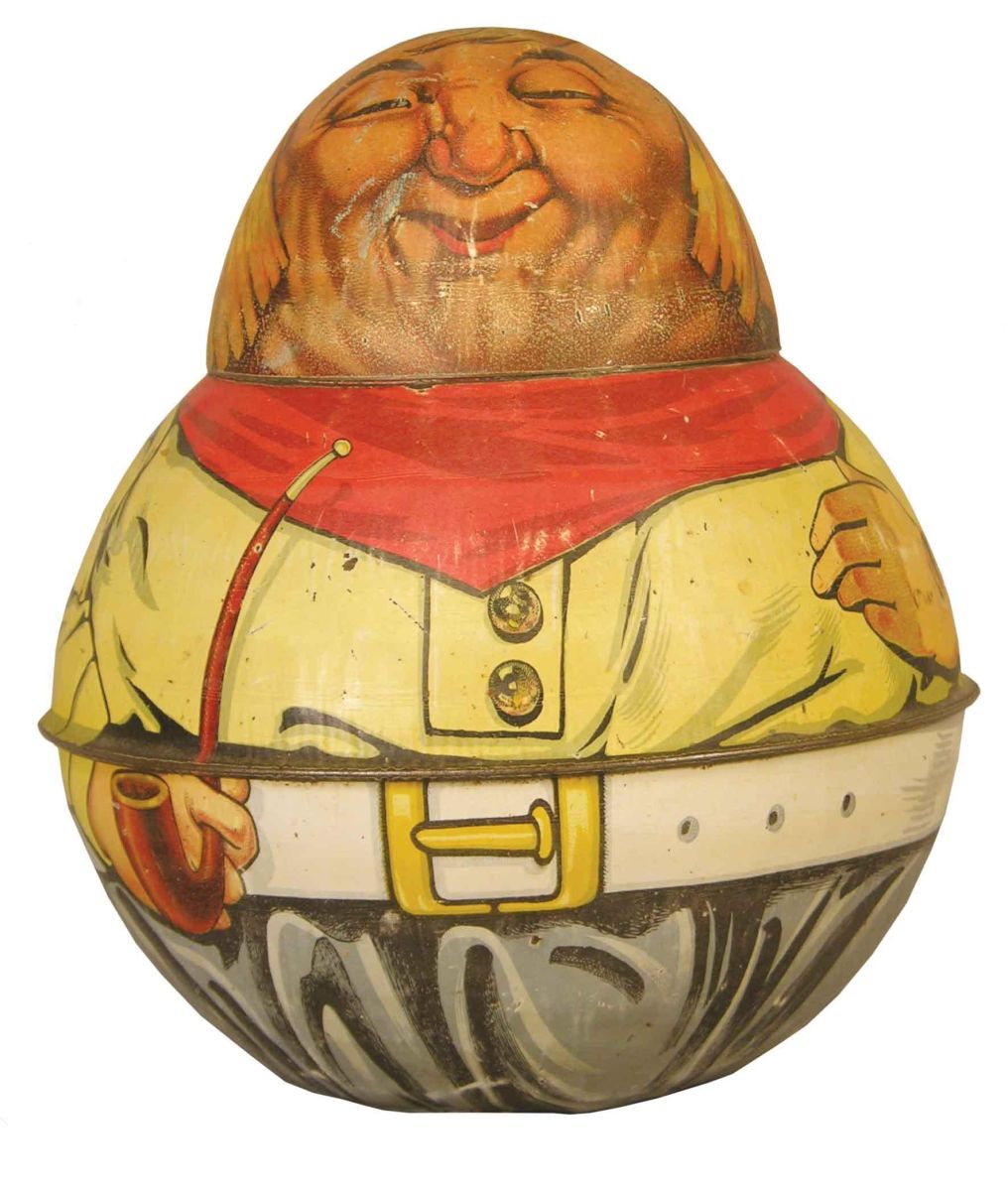 Rolly Polly Tobacco Tin, The Dutchman. Advertising Dixie Queen Cut Plug ...