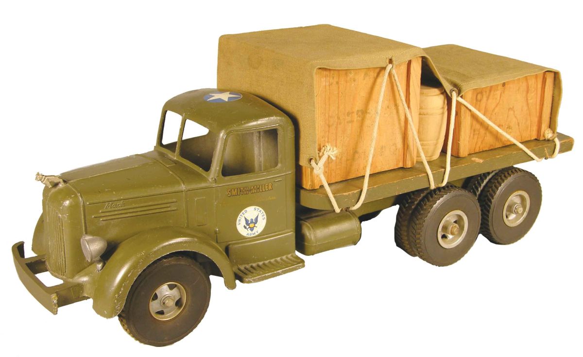 Smith Miller, Toy Truck, original United States Army Supply Mack Truck ...