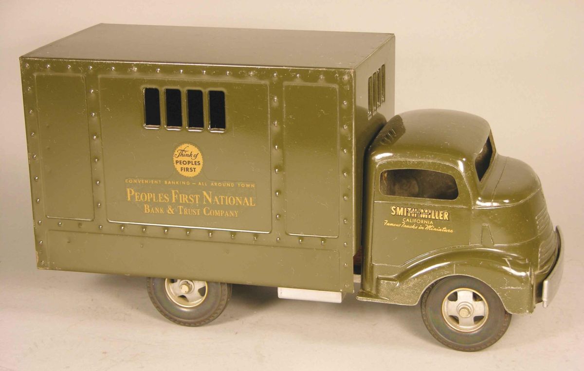 Smith Miller, Toy Truck, original Peoples First National Trust Armored ...