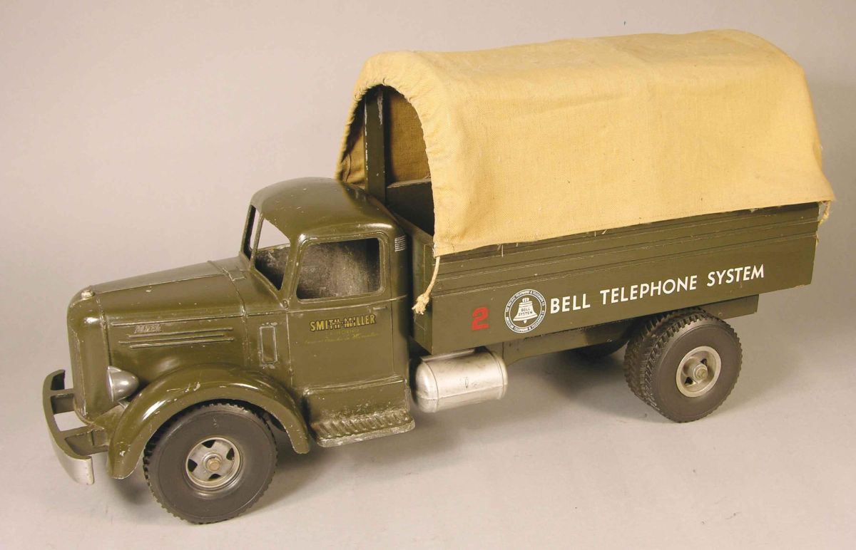 Smith Miller, Toy Truck, original, Bell Telephone System canvas covered ...