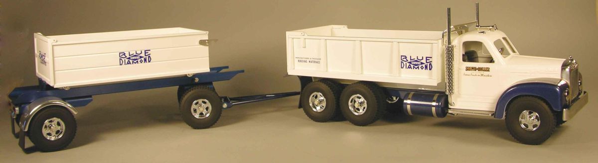 Smith Miller, Toy Truck, Blue Diamond Transfer Dump Truck w/trailer