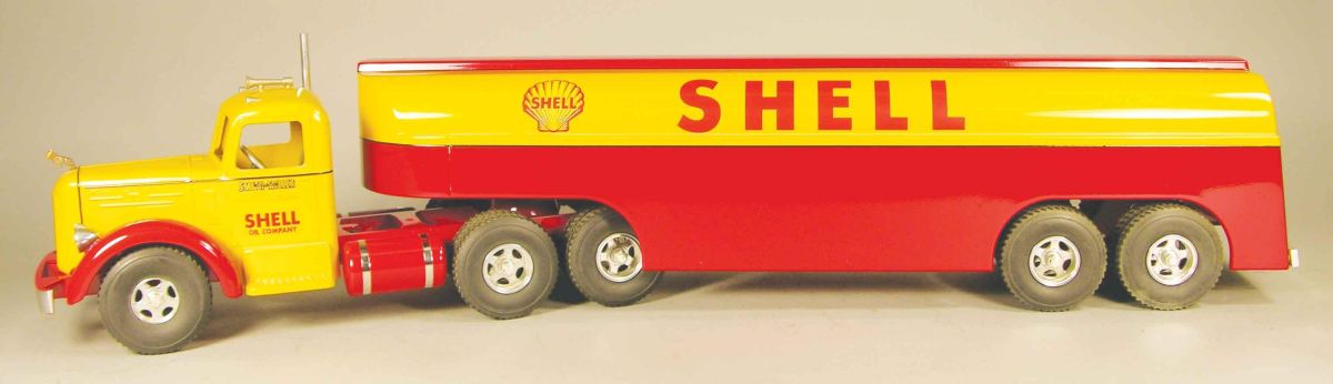 Smith Miller. Toy Truck, Shell Gas Tanker with Mack Truck
