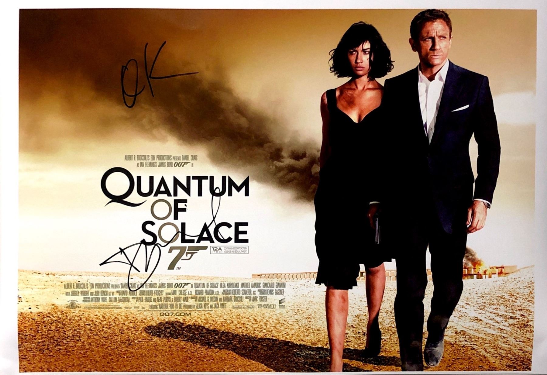 Daniel Craig Autograph Signed James Bond 007 Poster
