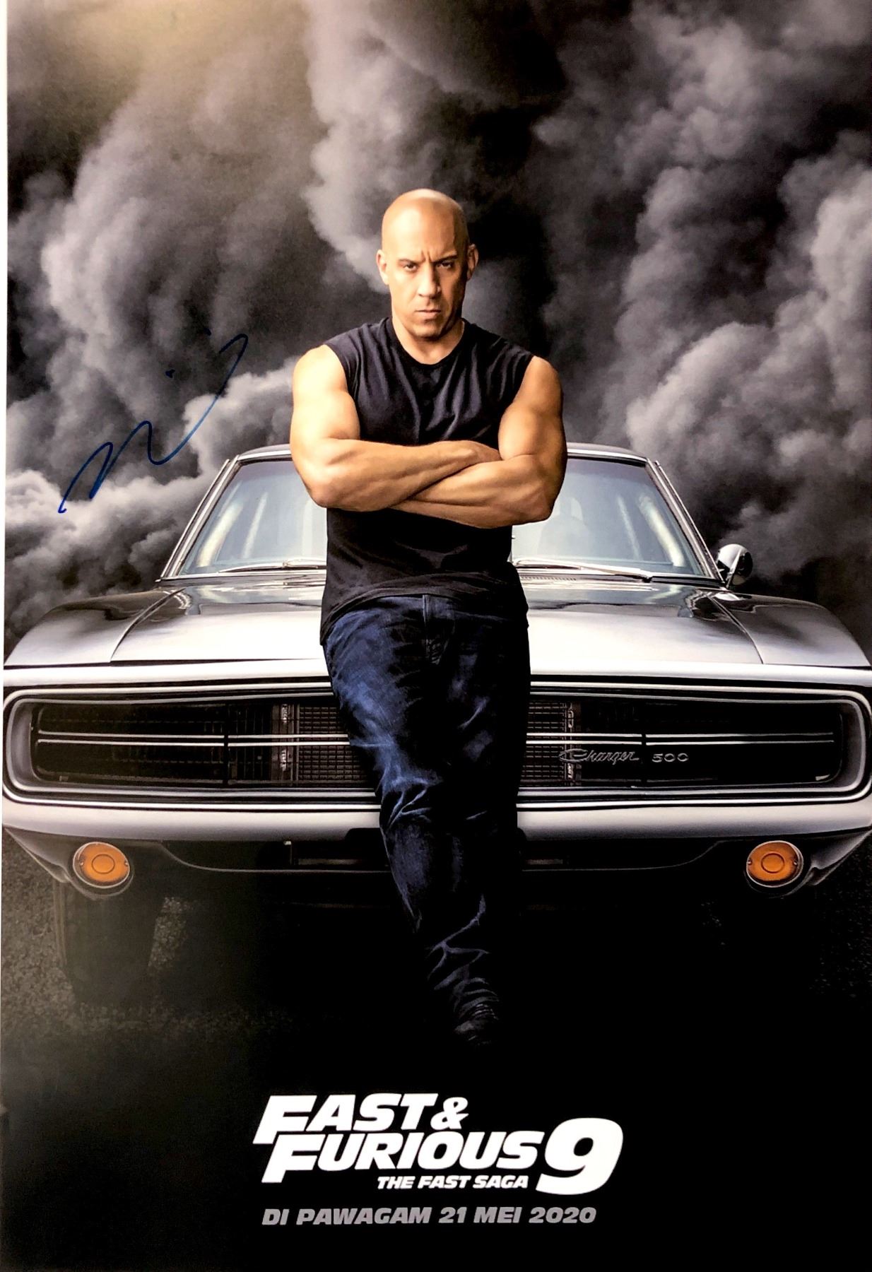 Autograph Signed Fast and Furious 9 Poster