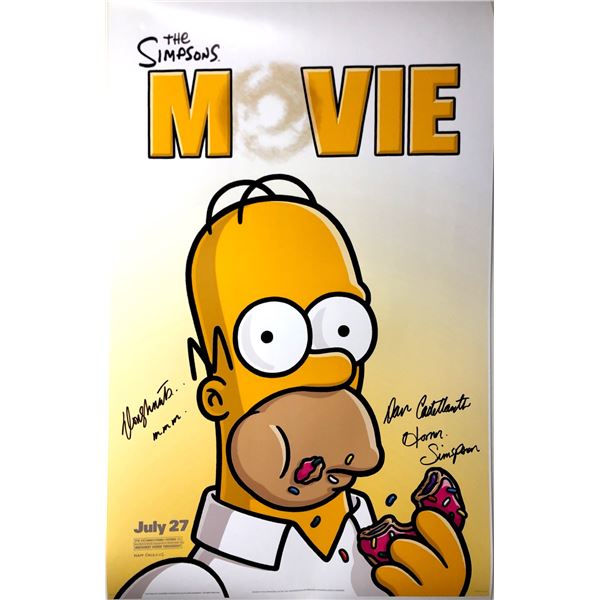 Autograph Signed Simpsons Movie Poster