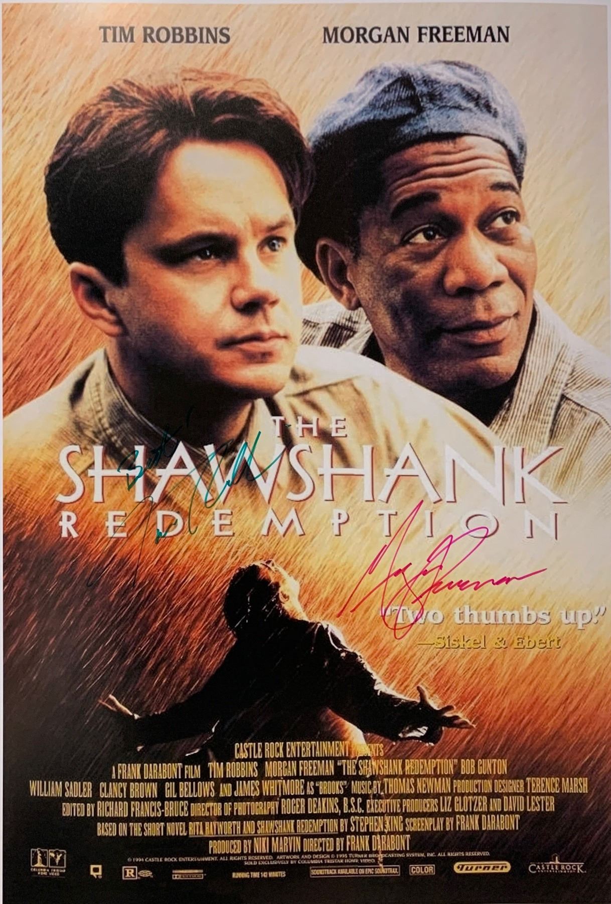 Morgan Freeman Autograph Signed Shawshank Redemption Poster