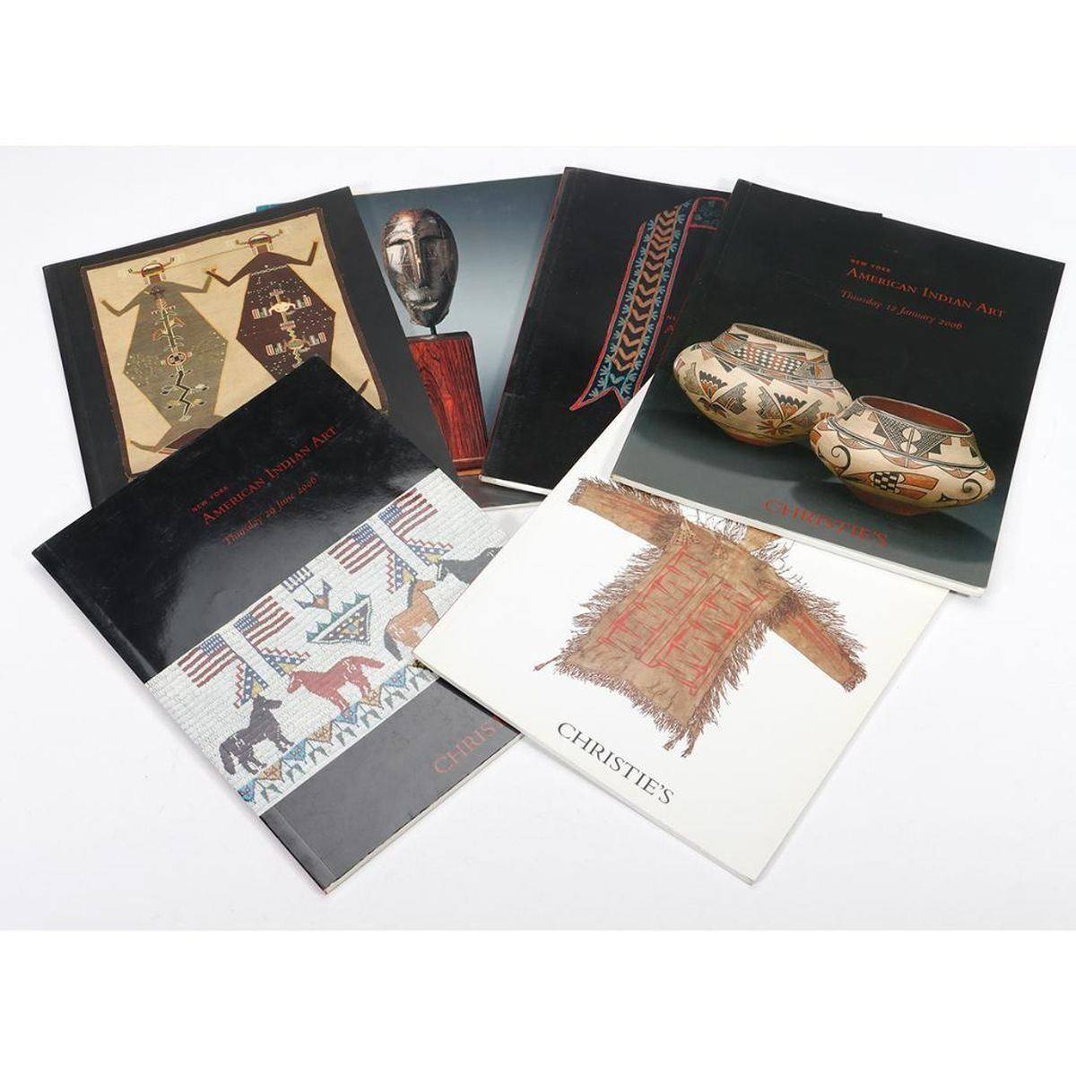 Twenty-six Christies Native American Art auction catalogues.