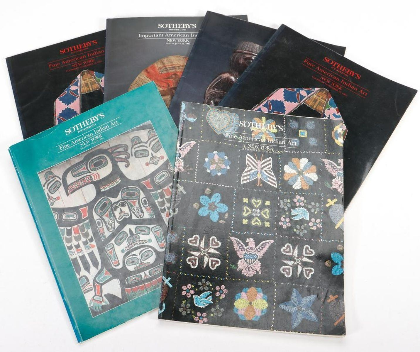 Twenty-seven Sothebys American Indian Art auction catalogues (1984-1992).