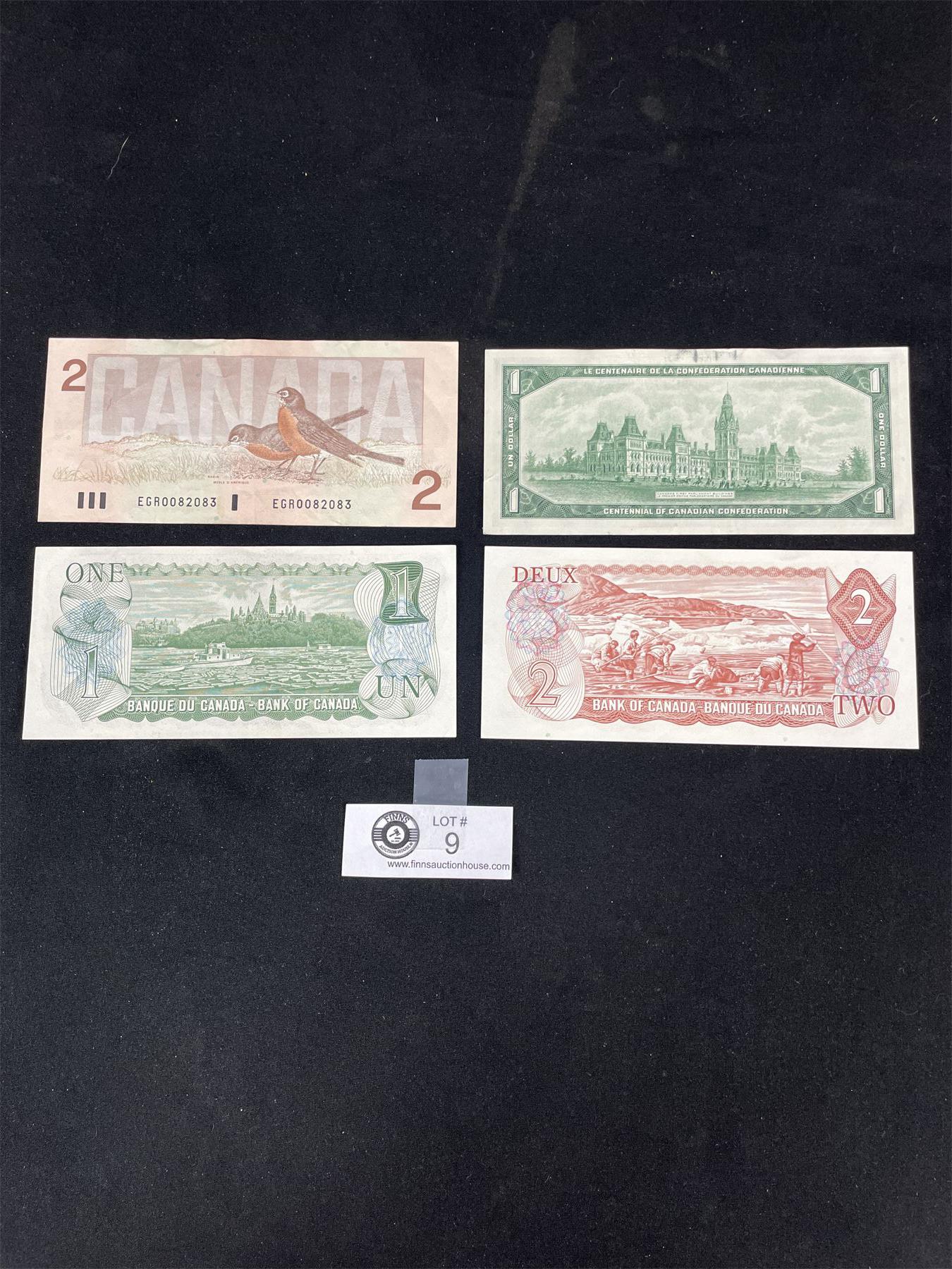 6 Face Value Of Old Canadian Paper Money With Queen Elizabeth On It 6-face-value-of-old-canadian-paper-money-with-queen-elizabeth-on-it