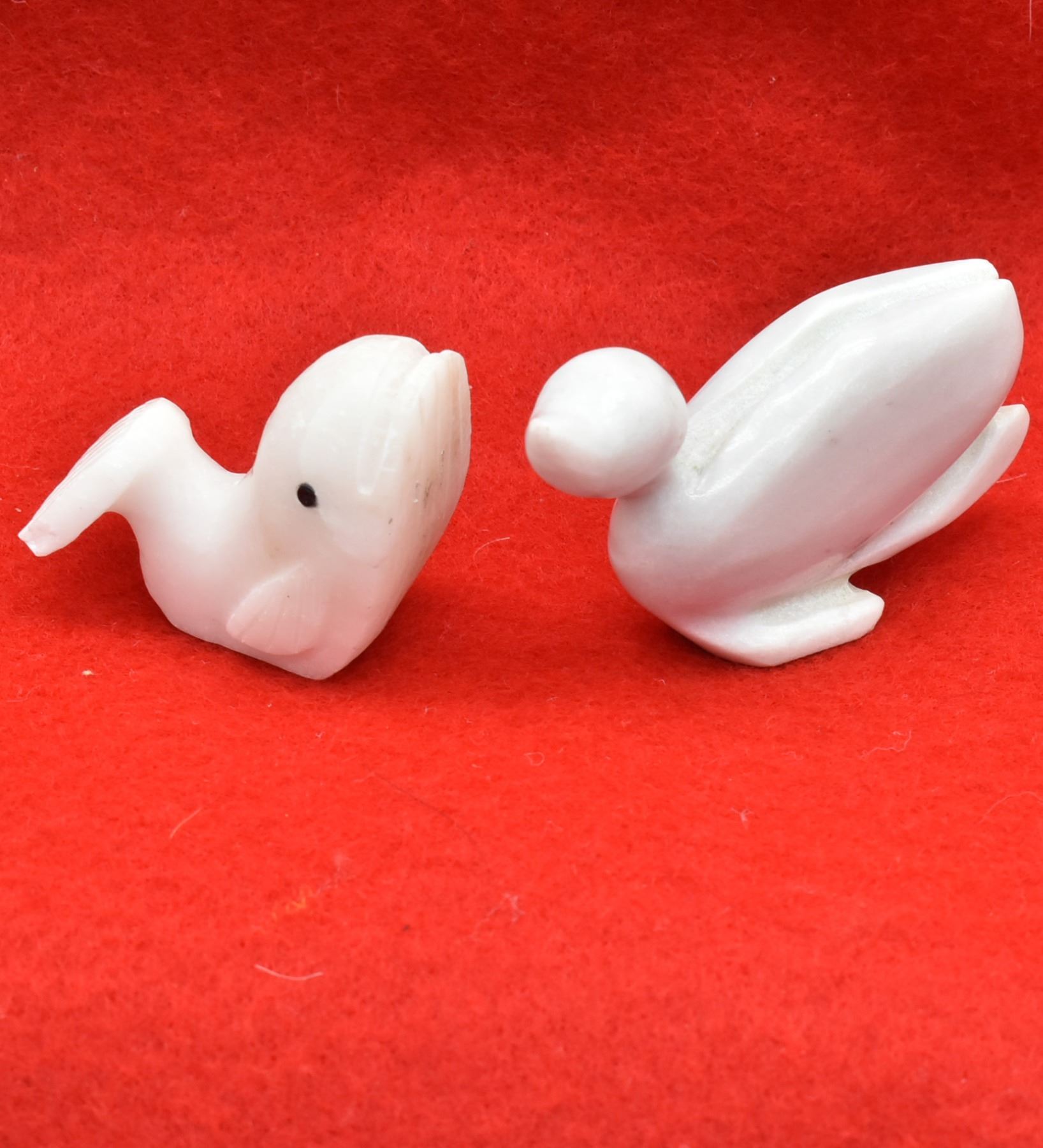 Zuni Whale Fetish and Ethnic Bird Fetish DW 145