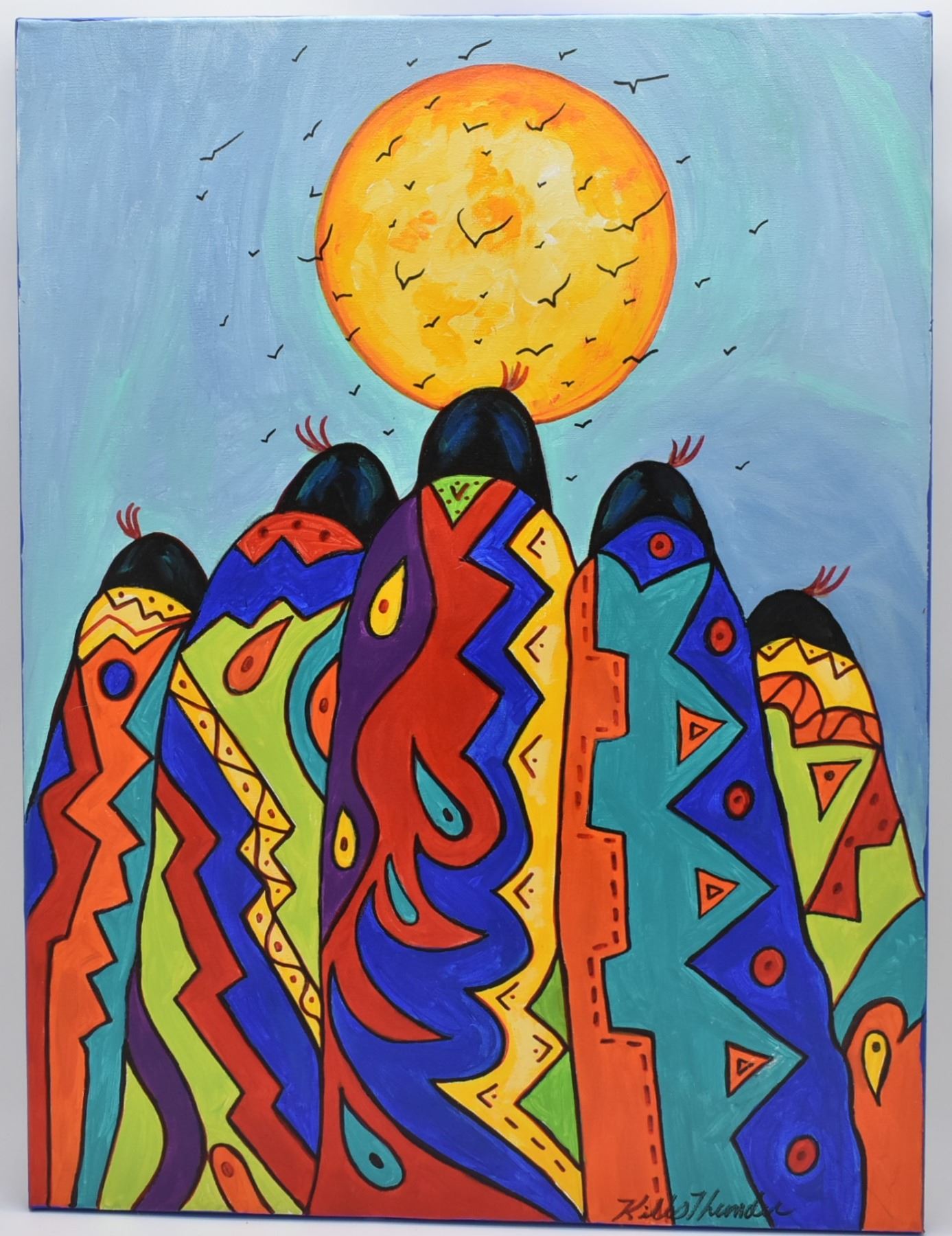 Native American Acrylic Painting DW 146