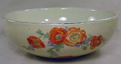 VINTAGE HALL DISH W/ BEAUTIFUL ORANGE FLORAL DESIG