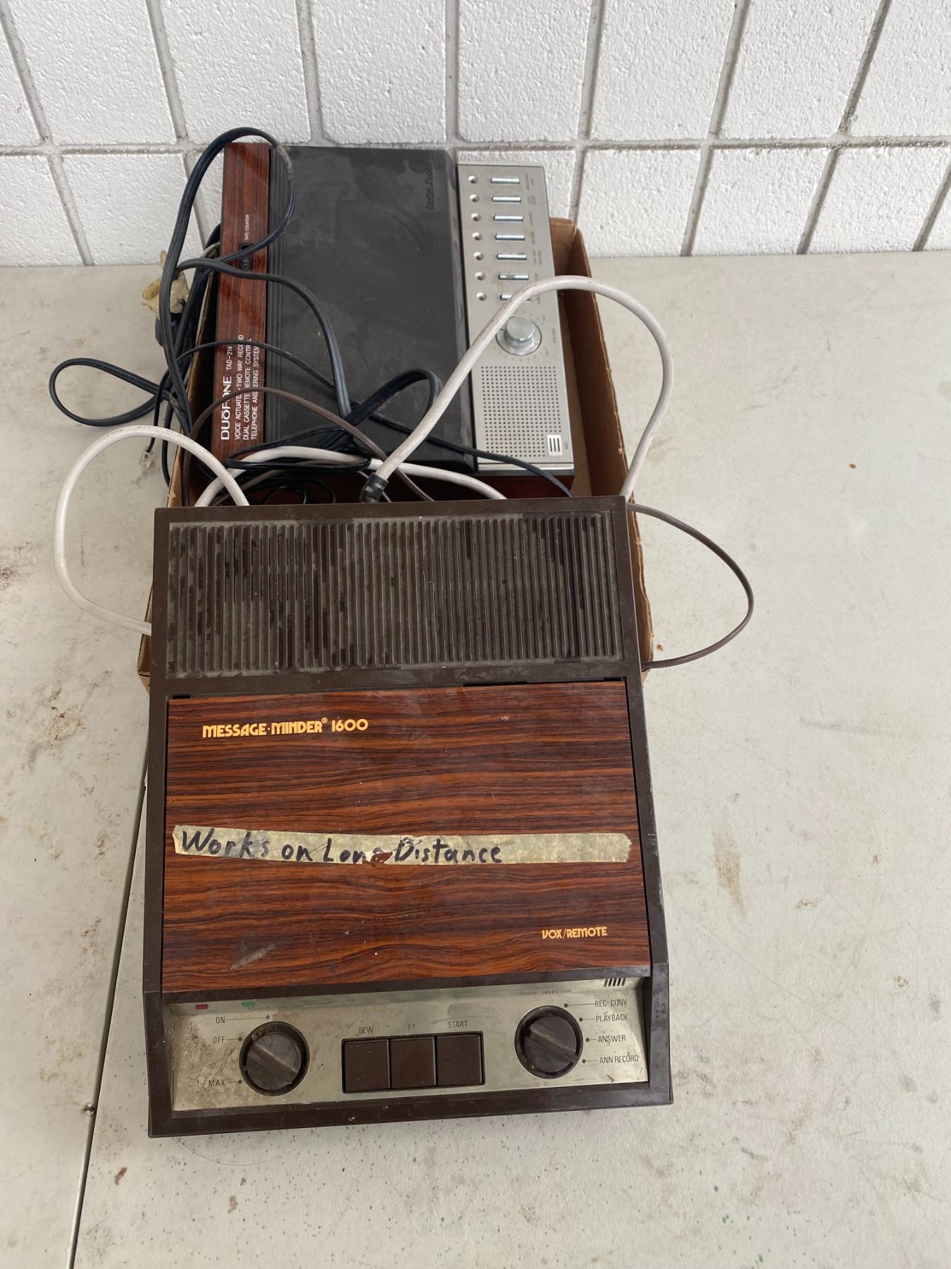 Vintage answering machines