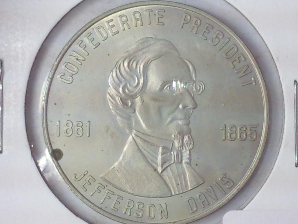 1861-1865 CSA Jefferson Davis Token