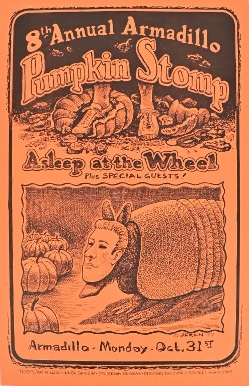 Armadillo Pumpkin Stomp Poster Jim Franklin 1977