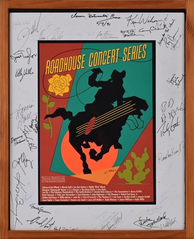 Autographed Texas Festival Poster Guy Juke